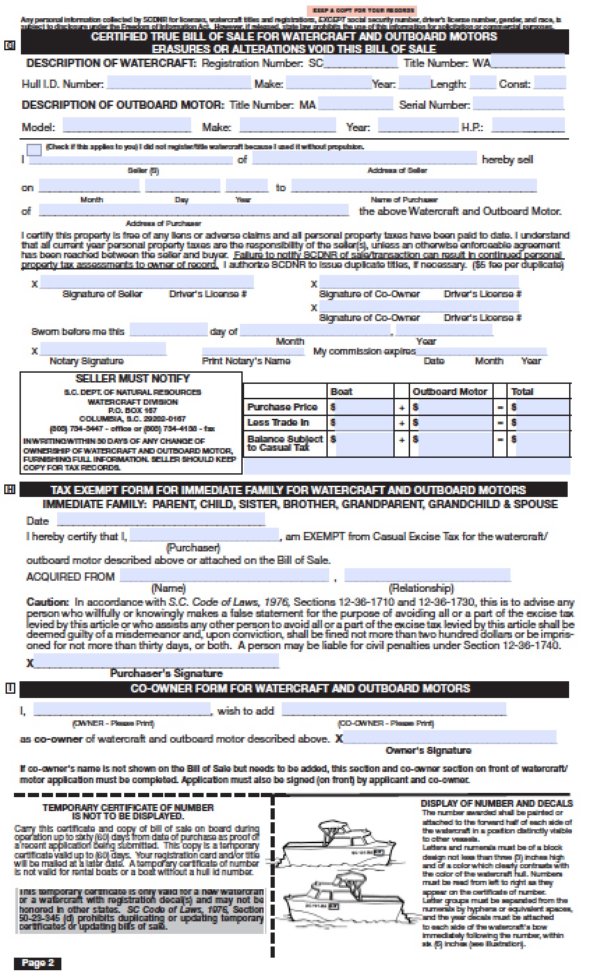 Free Printable Vehicle Bill Of Sale Template Form Generic Bill Of 